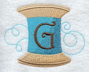 Spool of Thread Letter G - 3 Inch