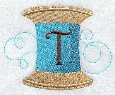 Spool of Thread Letter T - 4 Inch