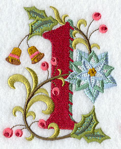 Jacobean Christmas Number 1 - 3.85 Inch