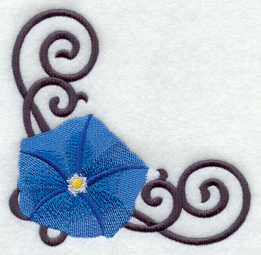 Scrollwork Morning Glory Corner