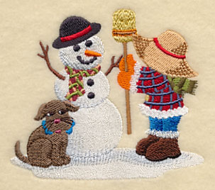 Fisherman Fred Builds a Snowman