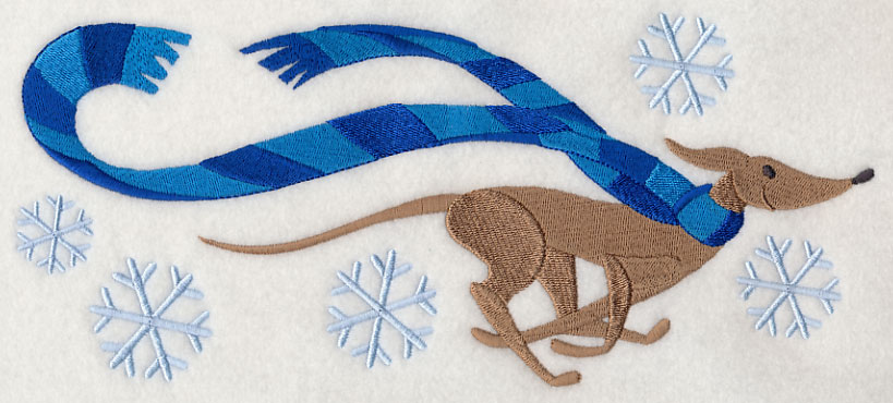 Wrapped Up in Winter Greyhound