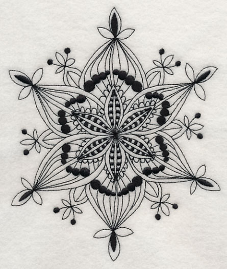 Snowflake Symphony 4 (Blackwork)