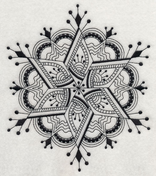Snowflake Symphony 5 (Blackwork)