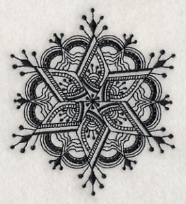 Snowflake Symphony 5 (Blackwork)