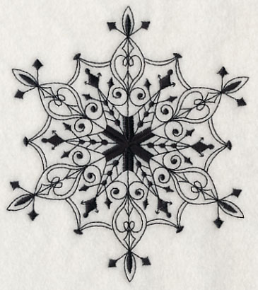 Snowflake Symphony 6 (Blackwork)
