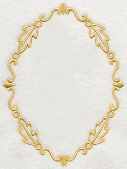 Lovely Leaf Monogram Frame