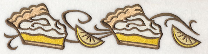 Luscious Lemon Meringue Pie Border