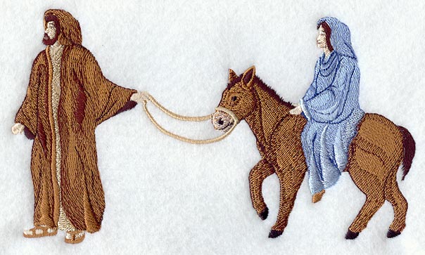 Joseph & Mary on Donkey - Nativity