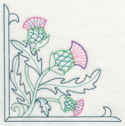 Celtic Thistle Corner 2 (Vintage)