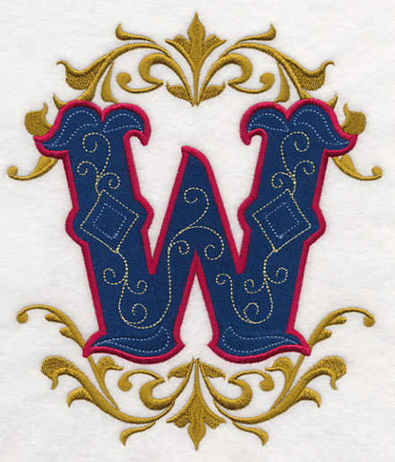 Illuminated Letter W (6.75 inch)