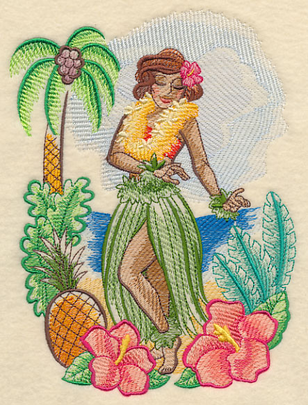 Retro Hula Girl