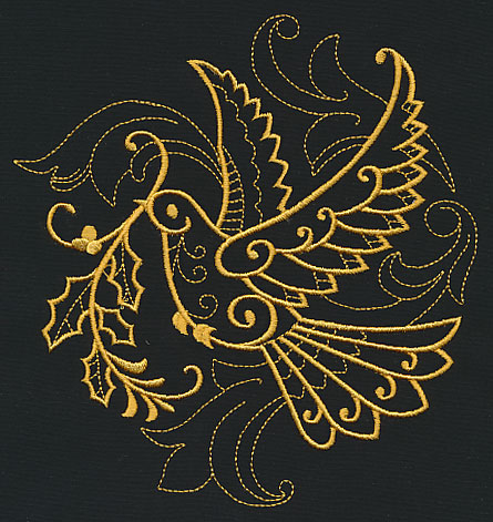 Filigree Dove (Goldwork)