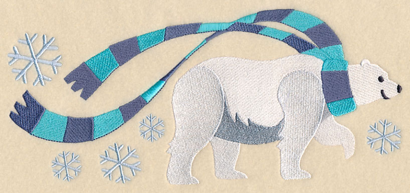 Wrapped Up in Winter Polar Bear