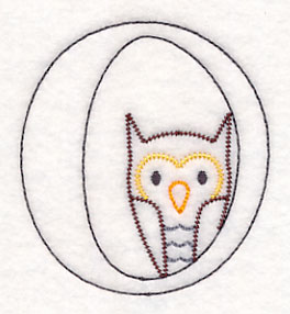 Baby Animals Letter O (Vintage) - 3 1/2 Inch