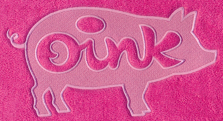Oink Pig (Embossed)