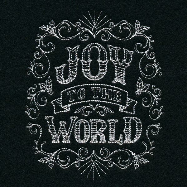 Victorian Chalkboard Joy to the World