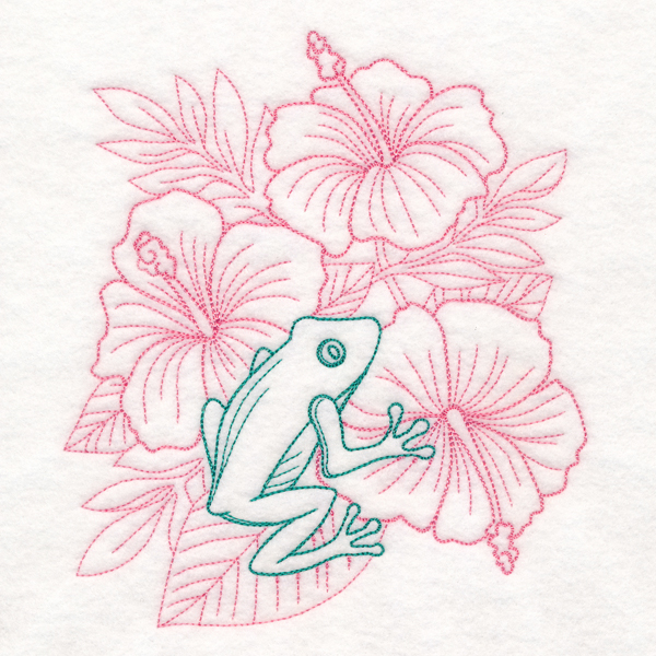 Garden Frog Etching