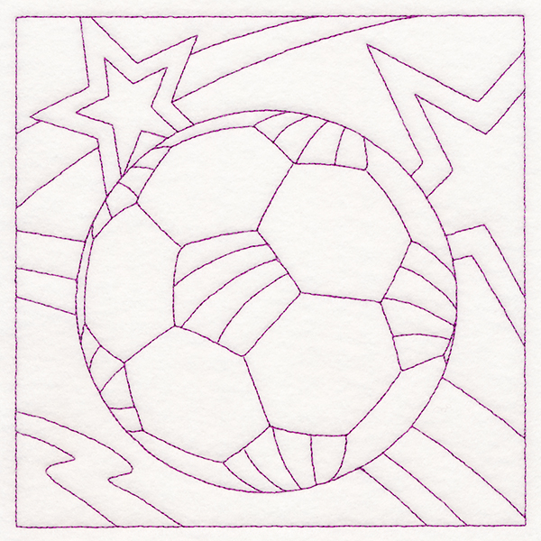 Sports Quilting - Soccer (Double Run)