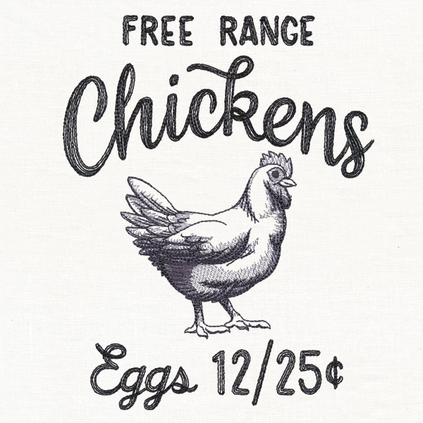 County Fair Sign - Free Range Chickens