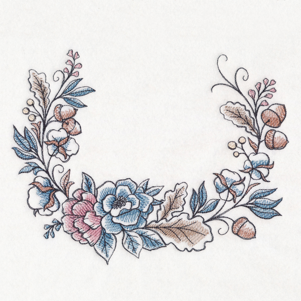 Painted Autumn Half Laurel