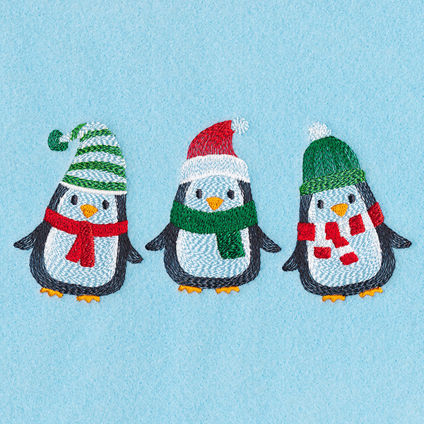 Charming Penguin Trio