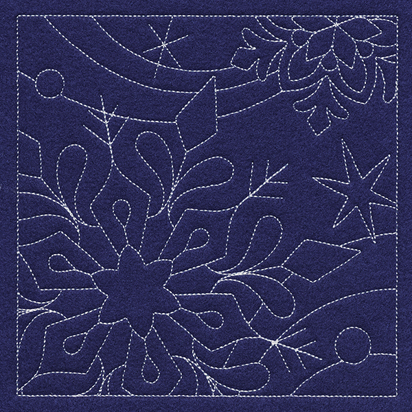Let It Snow Quilting - Stunning Snowflake (Double Run)