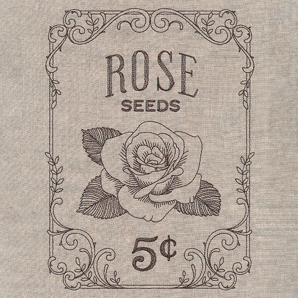 Flower Garden Seed Packet - Roses