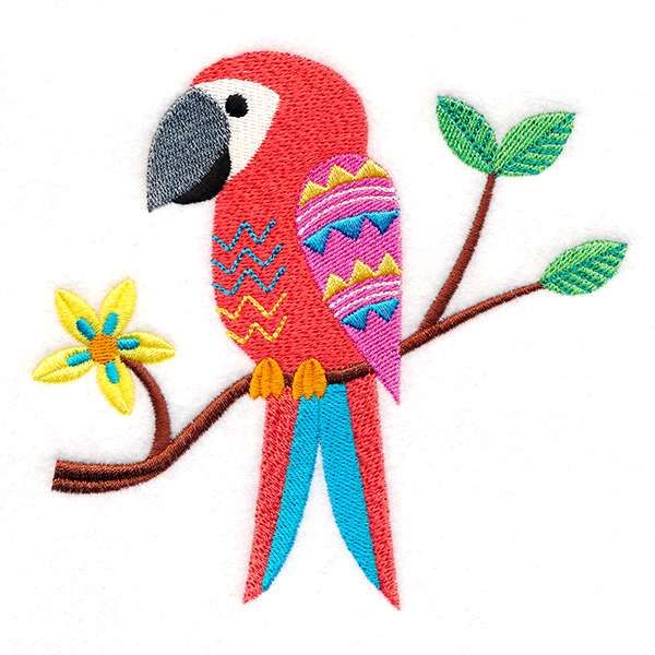 Playful Jungle Parrot