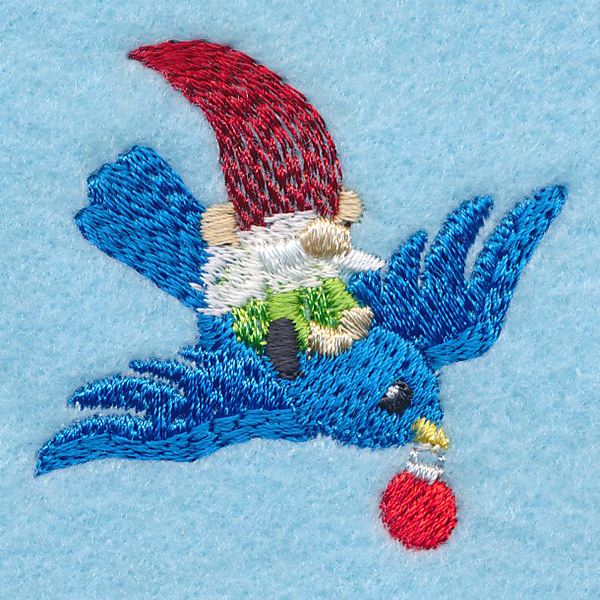 Cheerful Flying Gnome