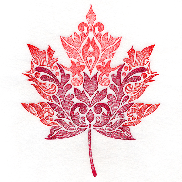 Fanciful Fall Maple Leaf
