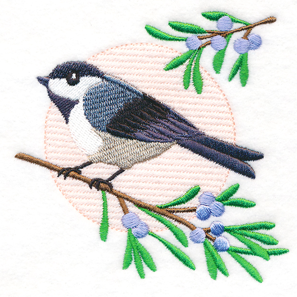 Perfectly Perched Cute Chickadee