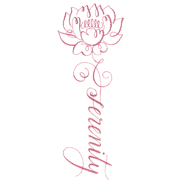 Calligraphy in Bloom - Serenity