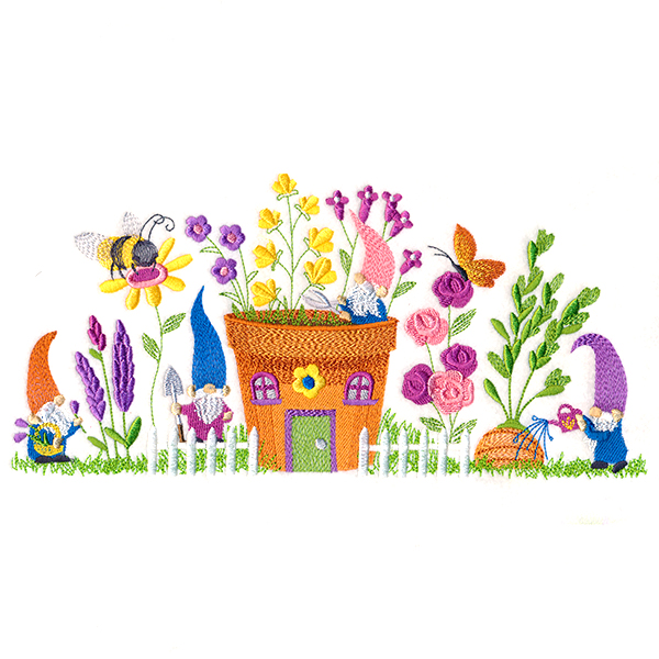 Spring Has Sprung Gnome Border