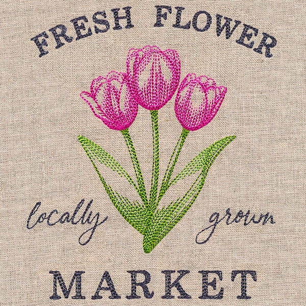 Spring Tulip Market Sign