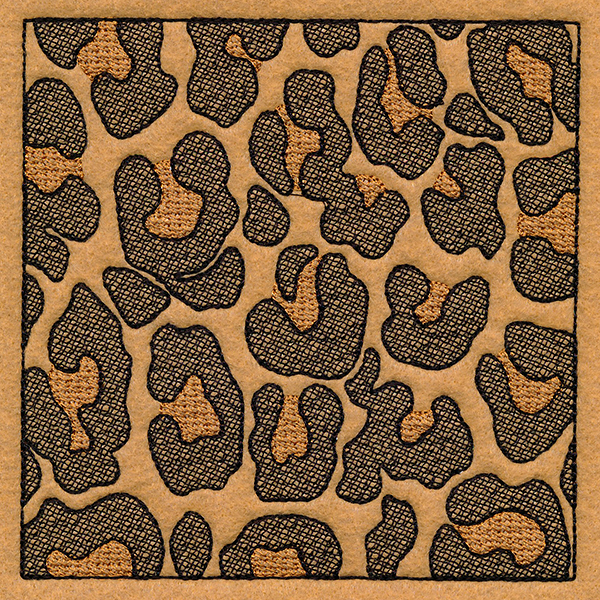 Wildlife Leopard Square