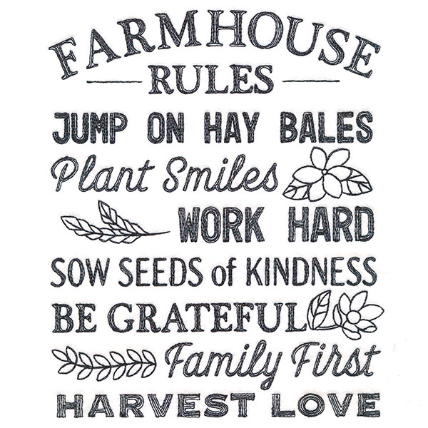 Farmhouse Rules