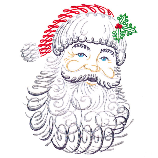 Calligraphic Santa Claus