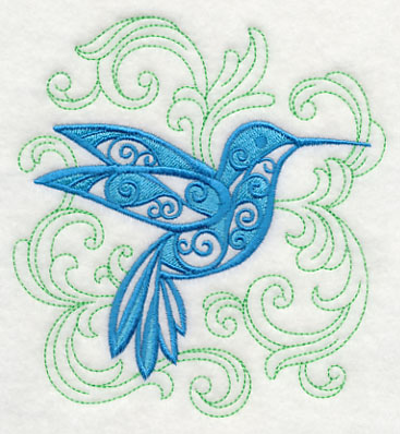 Hummingbird with Filigree
