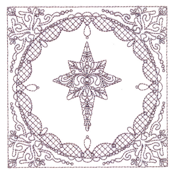 Festive Elegance - Star of Bethlehem (Trapunto)