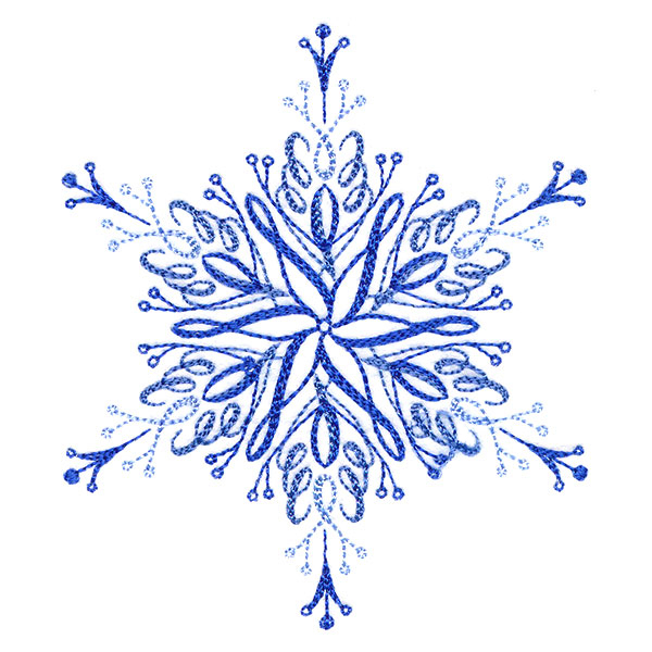 Winter Snowflake Calligraphy 1