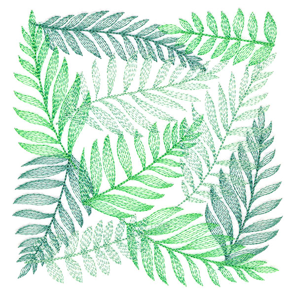 Tropical Fern Square