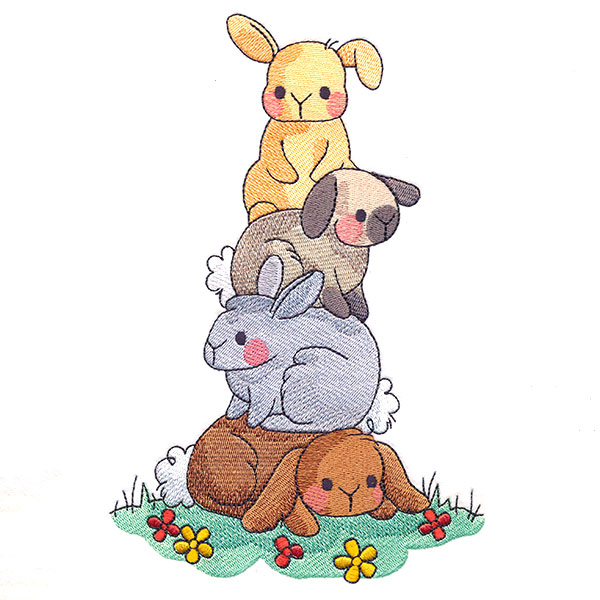 Spring Bunny Stack