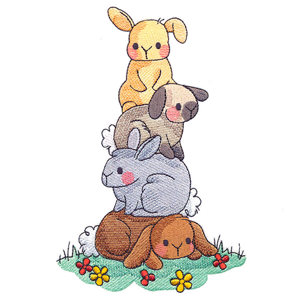 Spring Bunny Stack