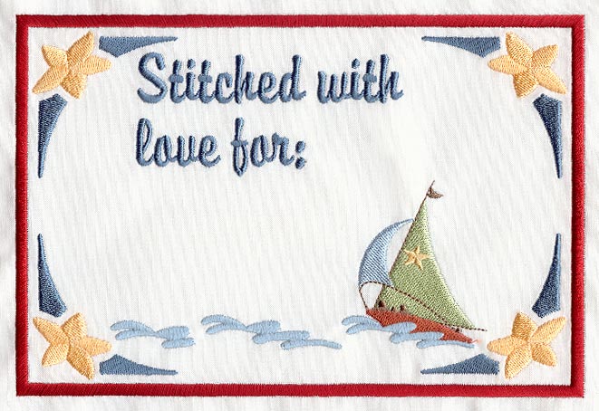 Sailboat Label 1