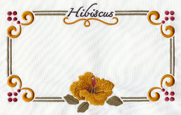 Hibiscus Label
