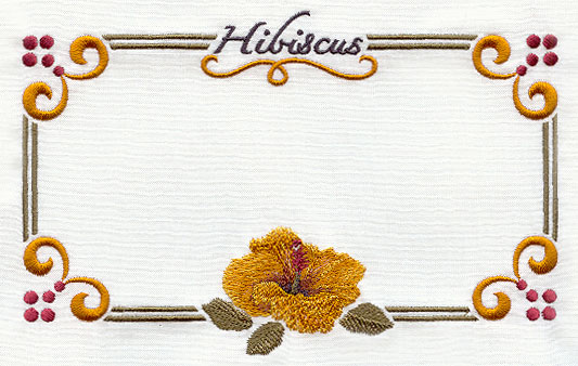Hibiscus Label