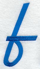 City Script Lower Case Letter f (2 Inch)