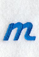 City Script Lower Case Letter m (1 1/2 Inch)