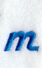 City Script Lower Case Letter m (1 Inch)